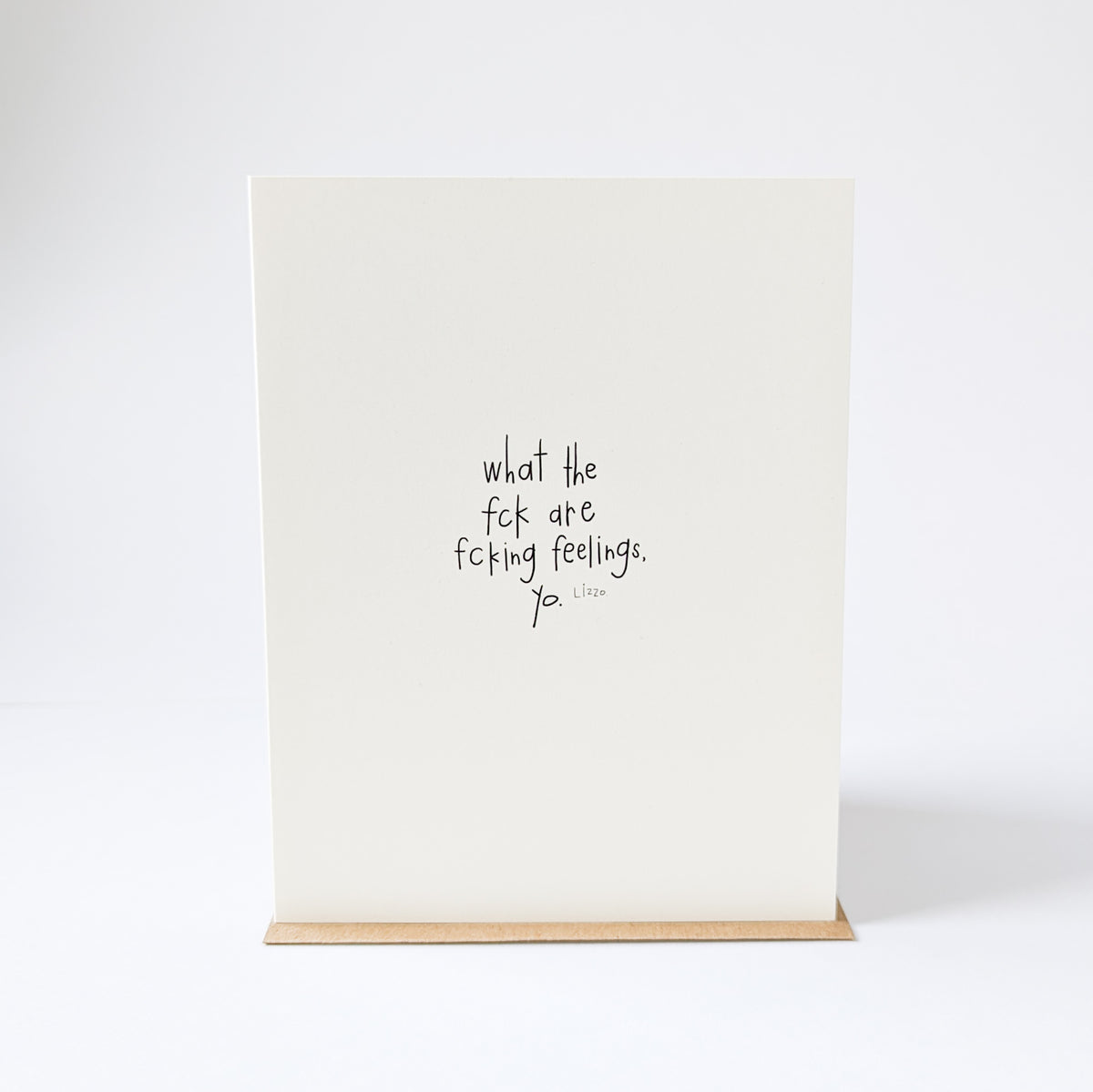 Lizzo Feelings Card – Under the Stairs Paper Co.